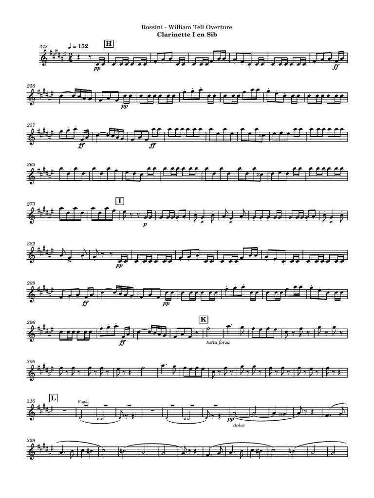 William Tell Overture Sheet Music | PDF