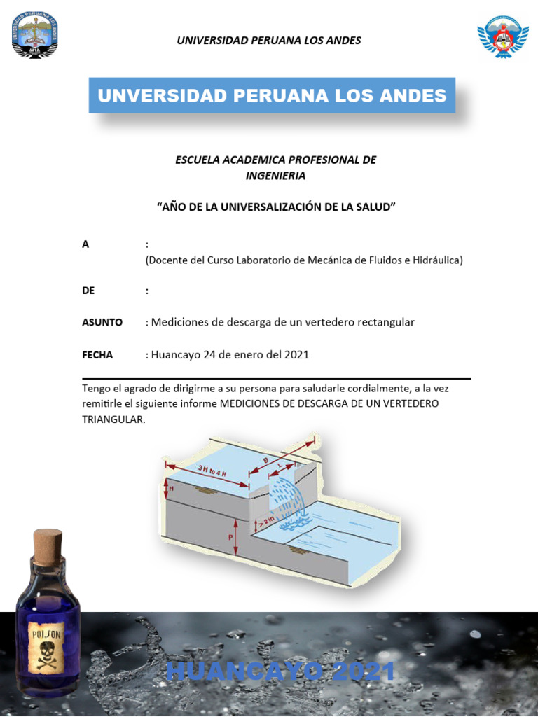 Vertedero Rectangular | PDF