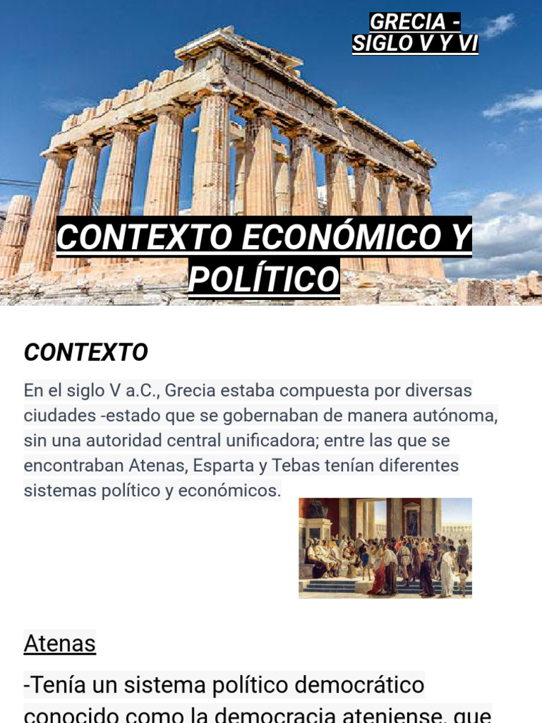Contexto Económico y Político | PDF | Antigua Grecia | Esparta