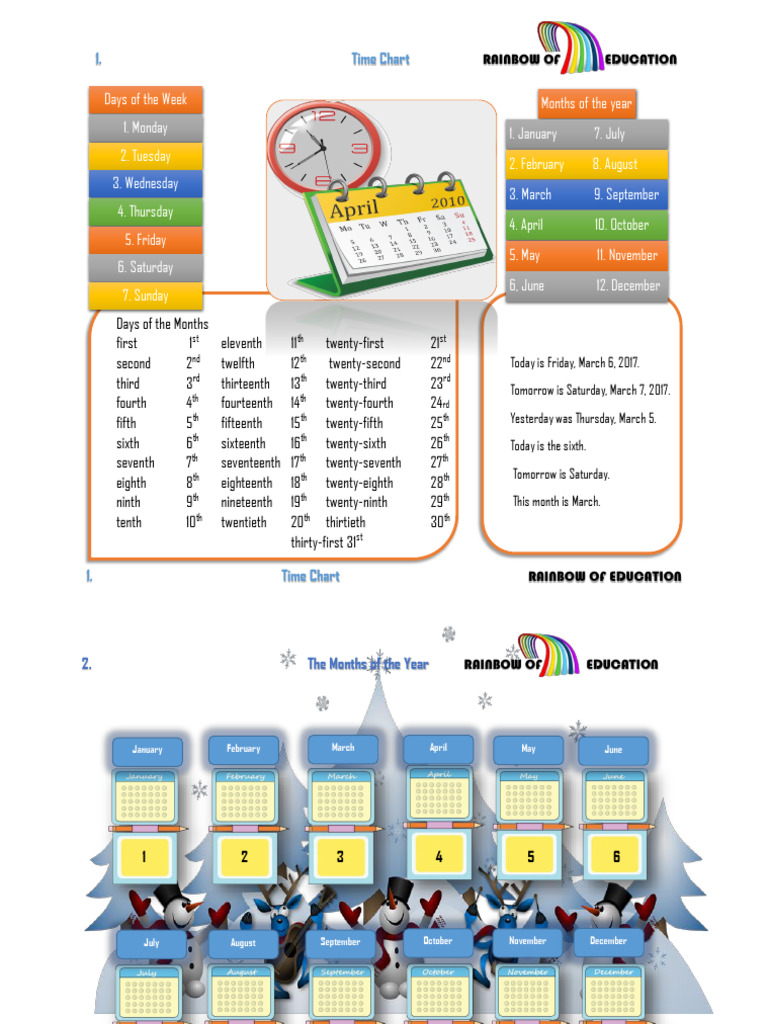 B18 Time Chart | PDF | Workweek And Weekend | Hour