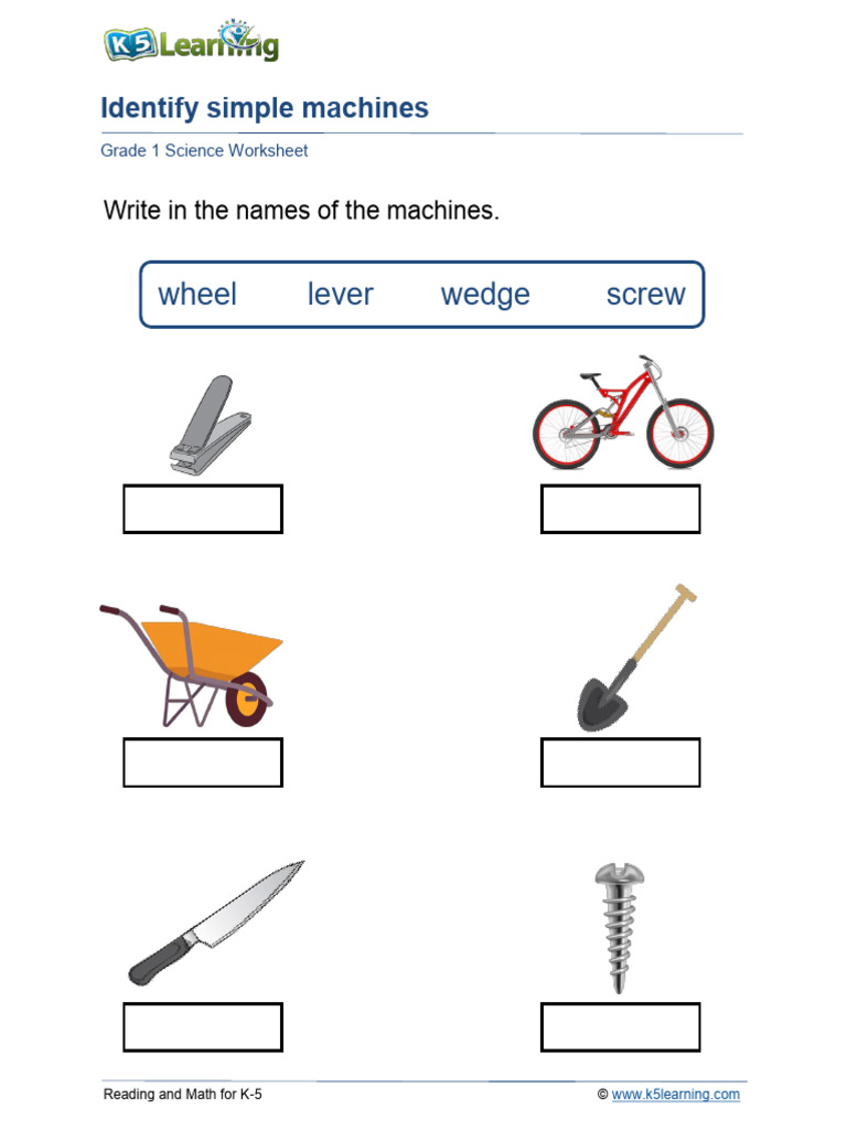 grade-1-identify-simple-machines-b | PDF