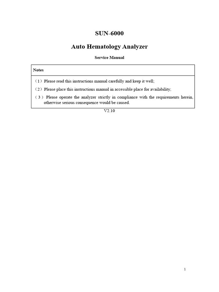 Service Manual For SUN-6000 | PDF