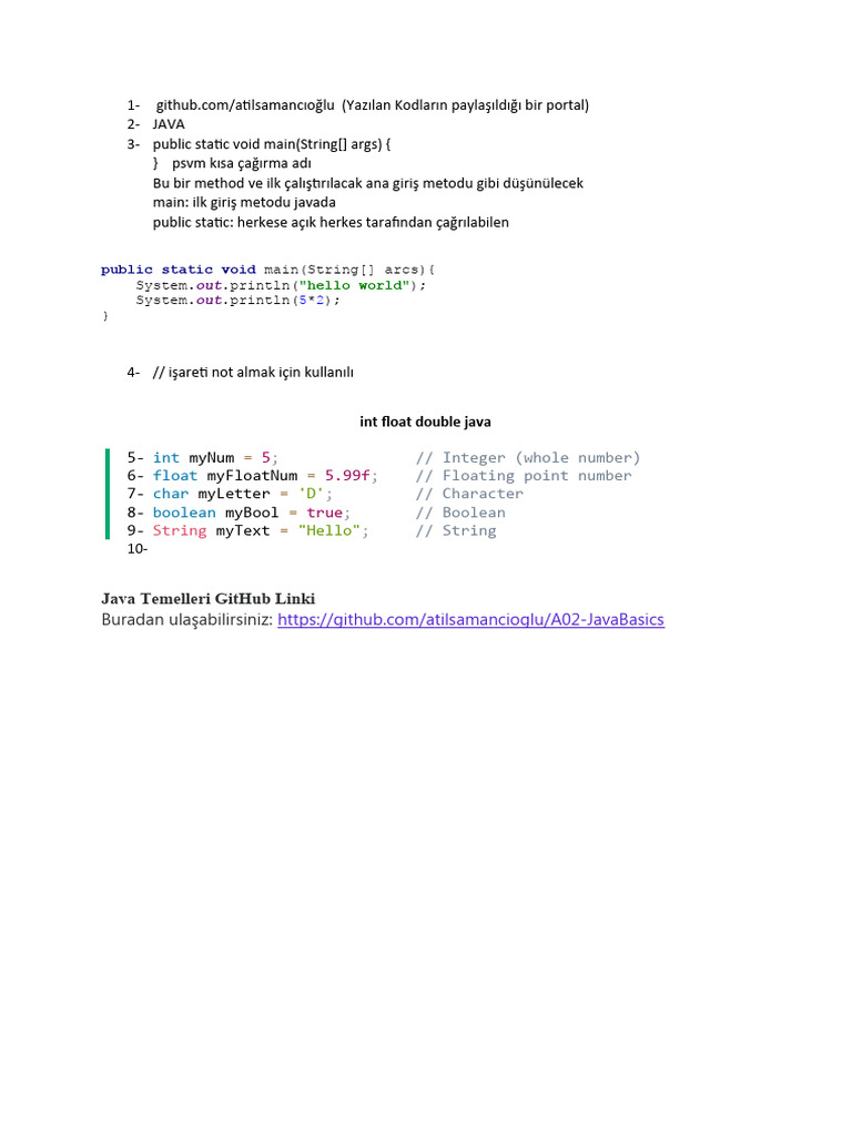 Udemy Java,Kotlin,Android Mobil Uyg. Notes | PDF