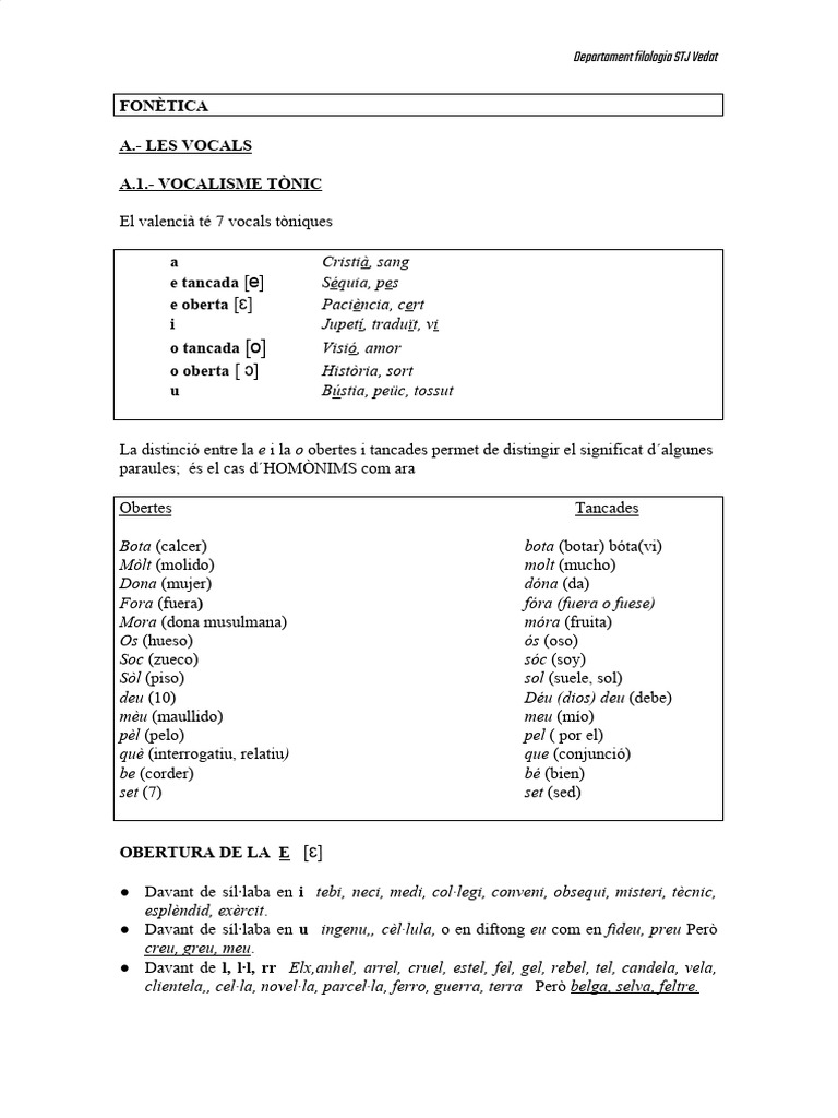 Apunts de FONÈTICA | PDF