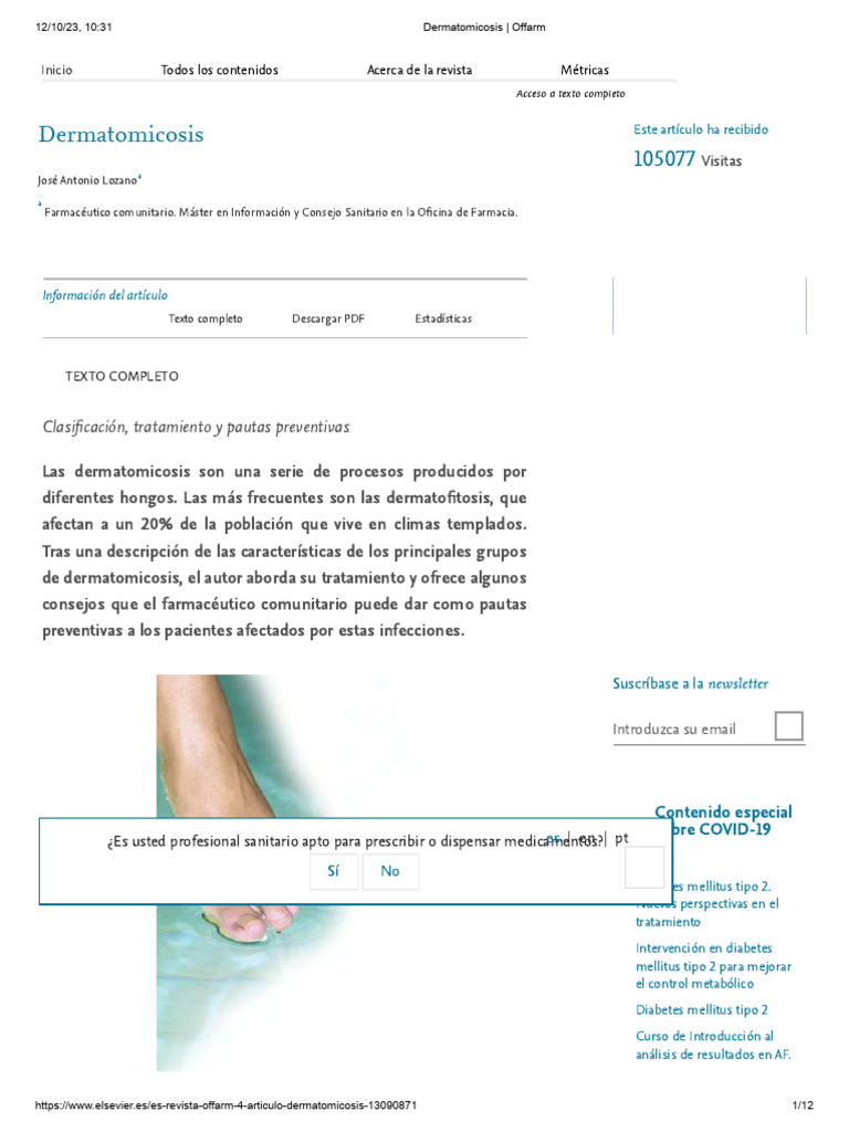 Dermatomicosis | PDF | Candidiasis | Medicamentos con receta