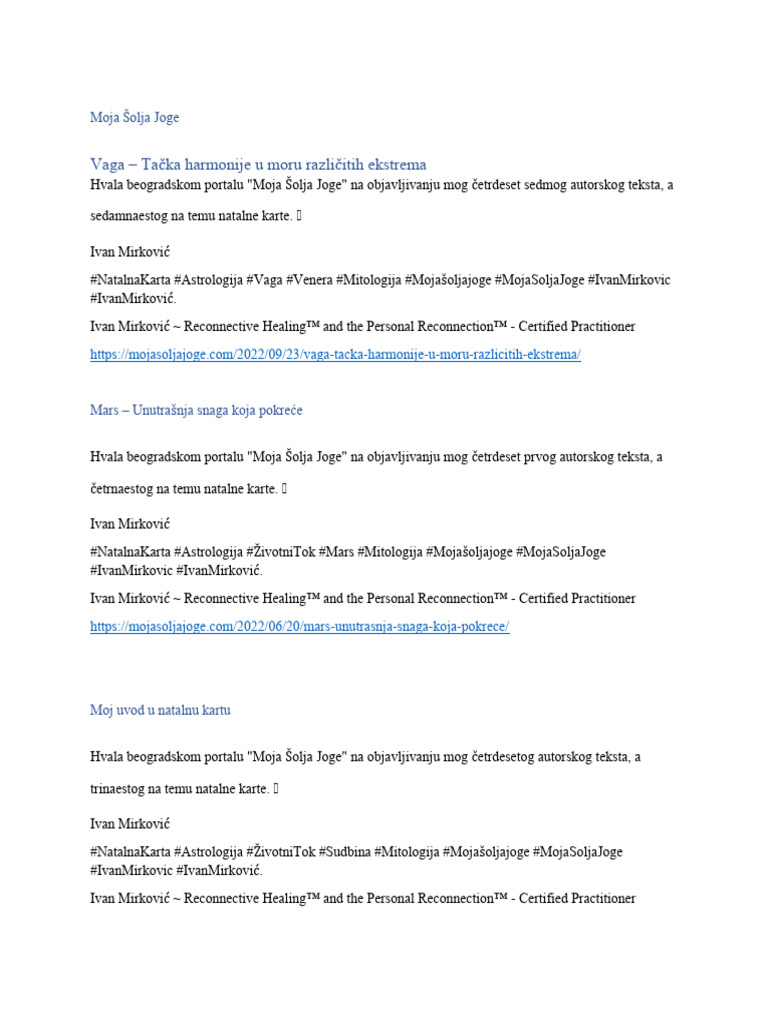 Moja Šolja Joge | PDF