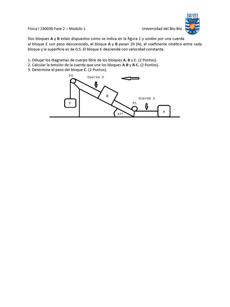 Ejercicio Resuelto Leyes de Newton 1 | PDF