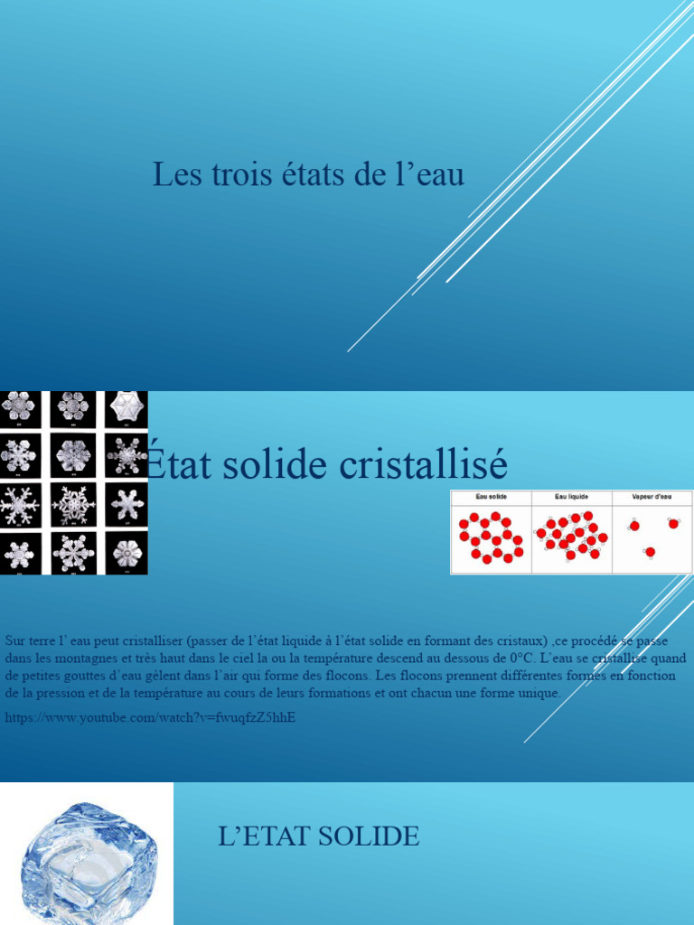 Les Trois États de L'eau | PDF