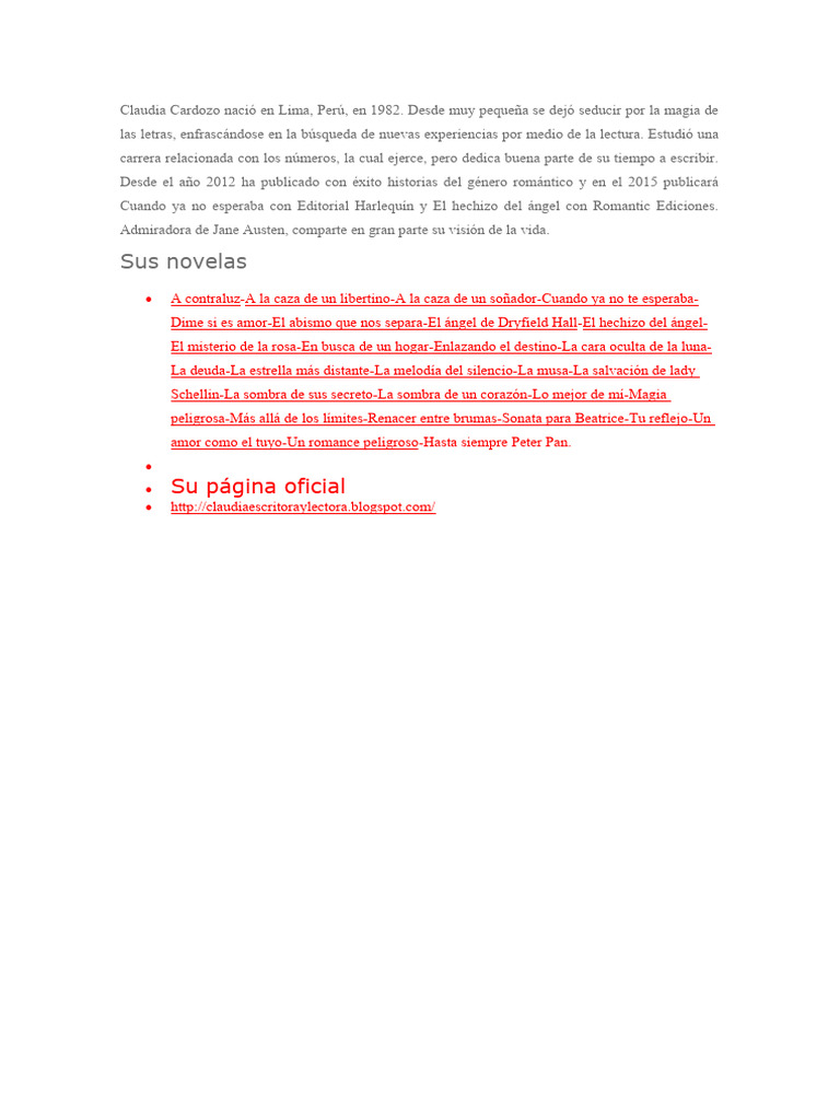Claudia Cardozo | PDF