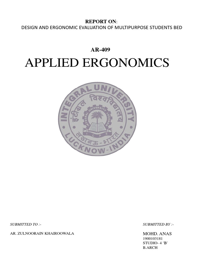Ergonomics Final | PDF | Human Factors And Ergonomics | Computer Aided Design