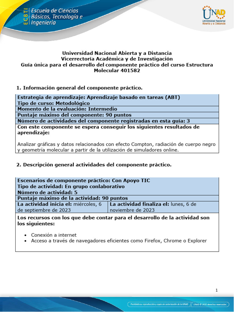 Guía para El Desarrollo Del Componente Práctico y Rúbrica de Evaluación - Unidad 3 - Tarea 5 ...