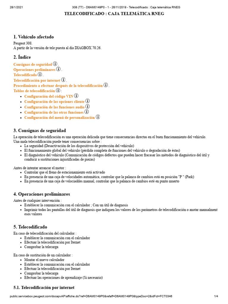 308 (T7) - D6AM0149P0 - 1 - 26 11 2019 - Telecodificado Caja Telemática ...
