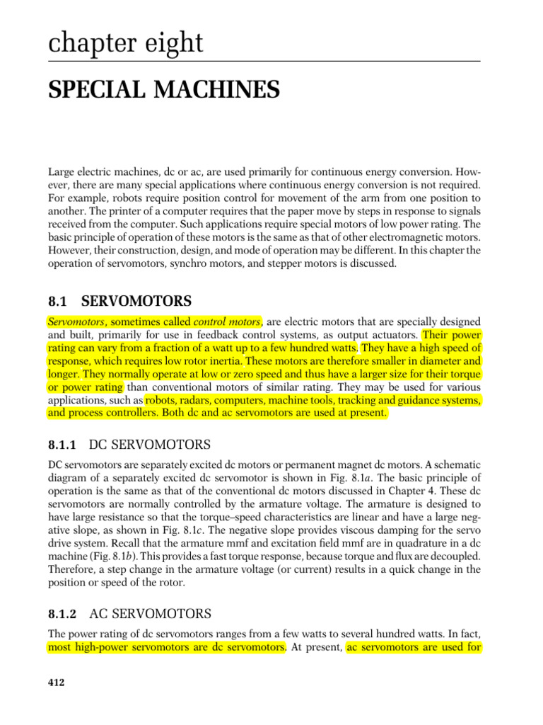 Servo Motor | PDF | Electric Motor | Servomechanism