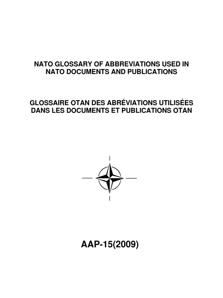 NATO Glossary | PDF | Comité international de la Croix-Rouge | Militaire