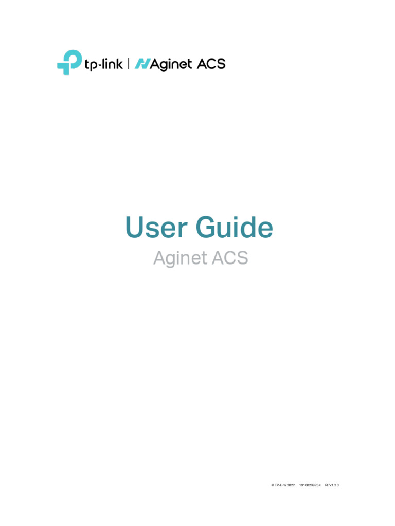 Aginet ACS V1.0 - UG - REV1.0 - 01 - 2022 - 0322 | Download Free PDF ...