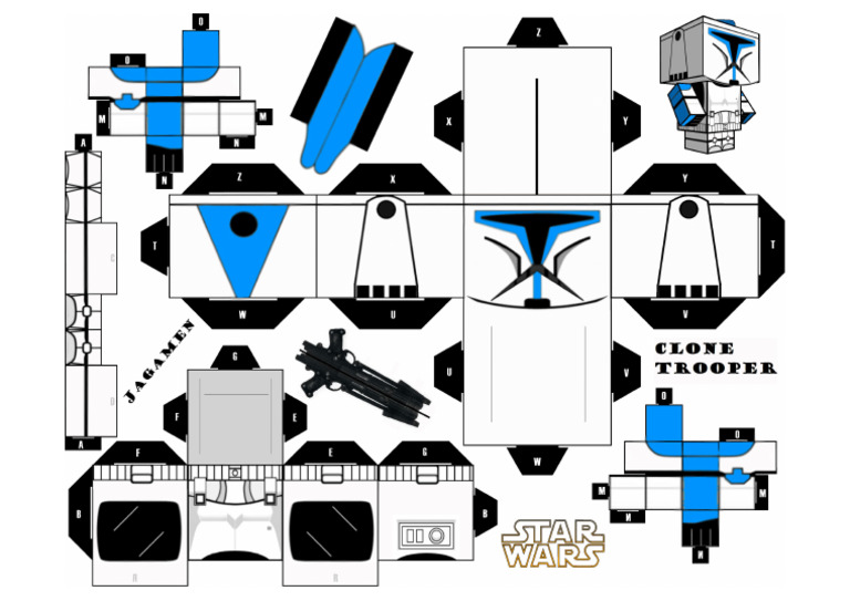 Clone Trooper Paper Template Paper Craft | PDF