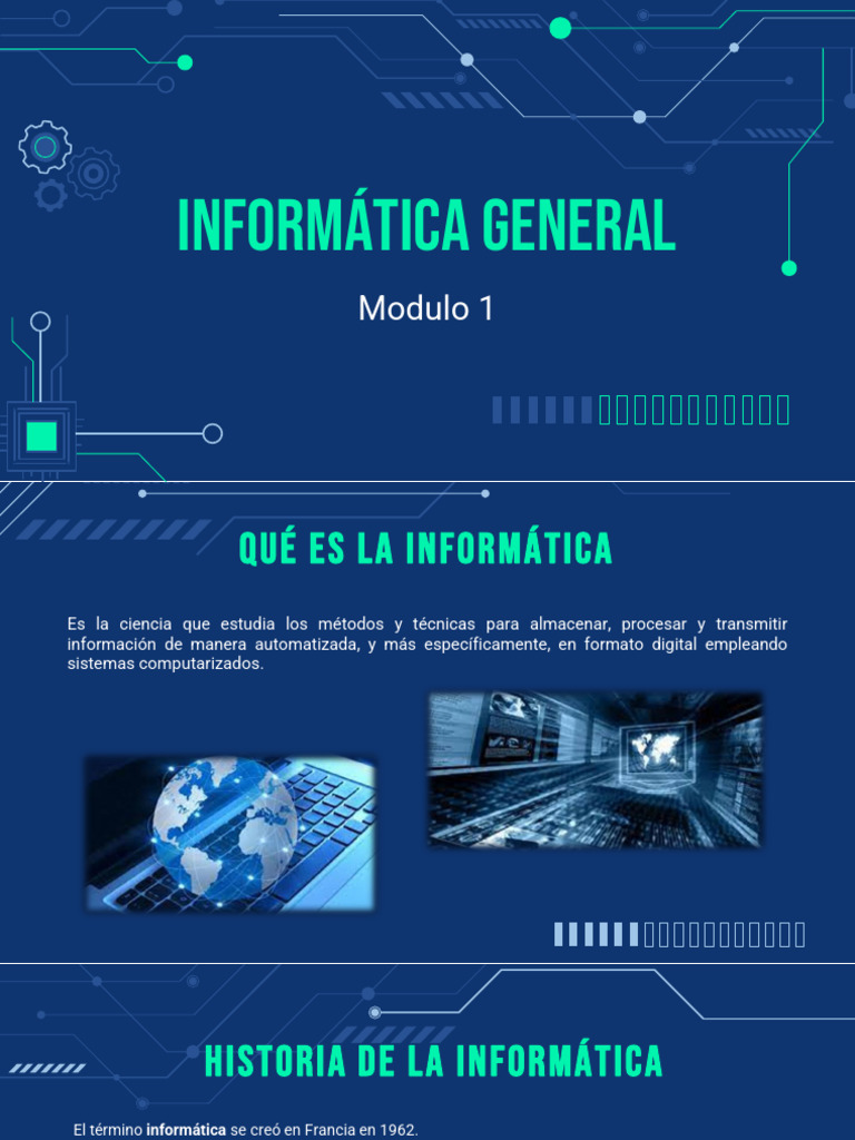 Modulo 1 - INFORMATICA | PDF | Hardware de la computadora | Microsoft PowerPoint