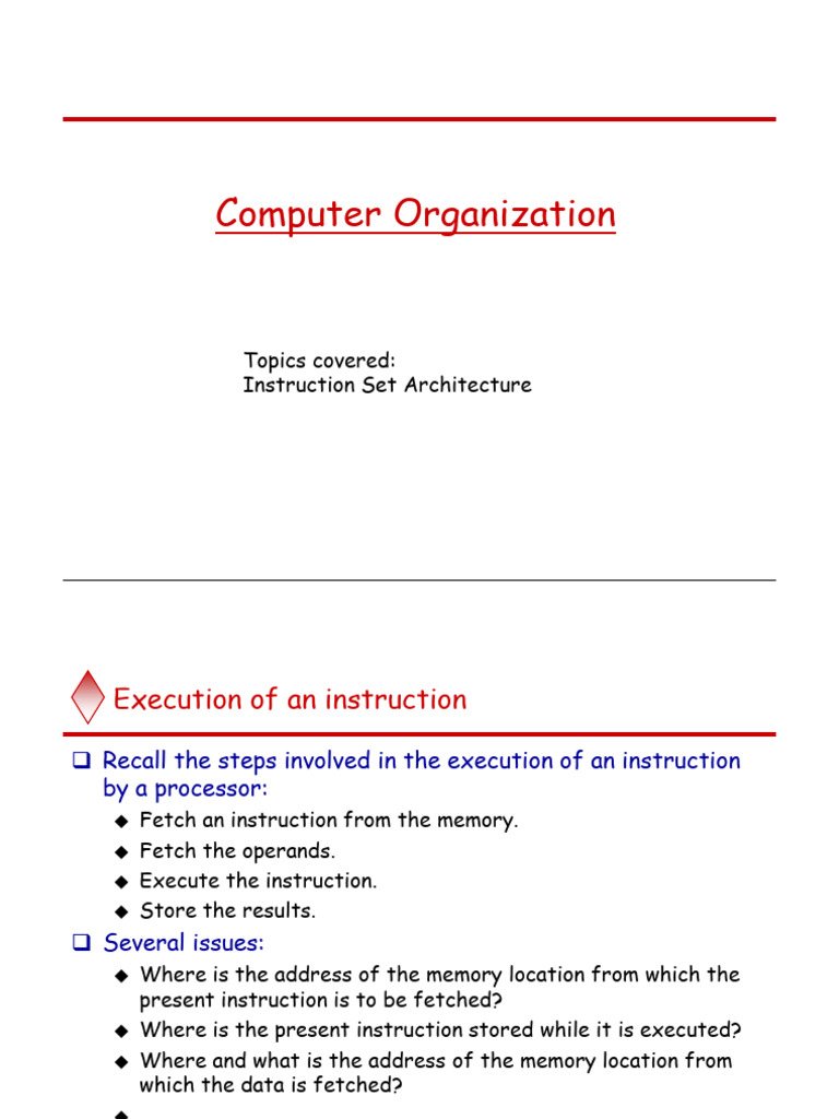 csc303 lecture-2-ISA I | PDF