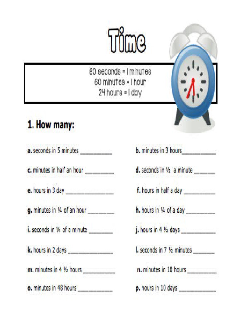 Time Conversion | PDF