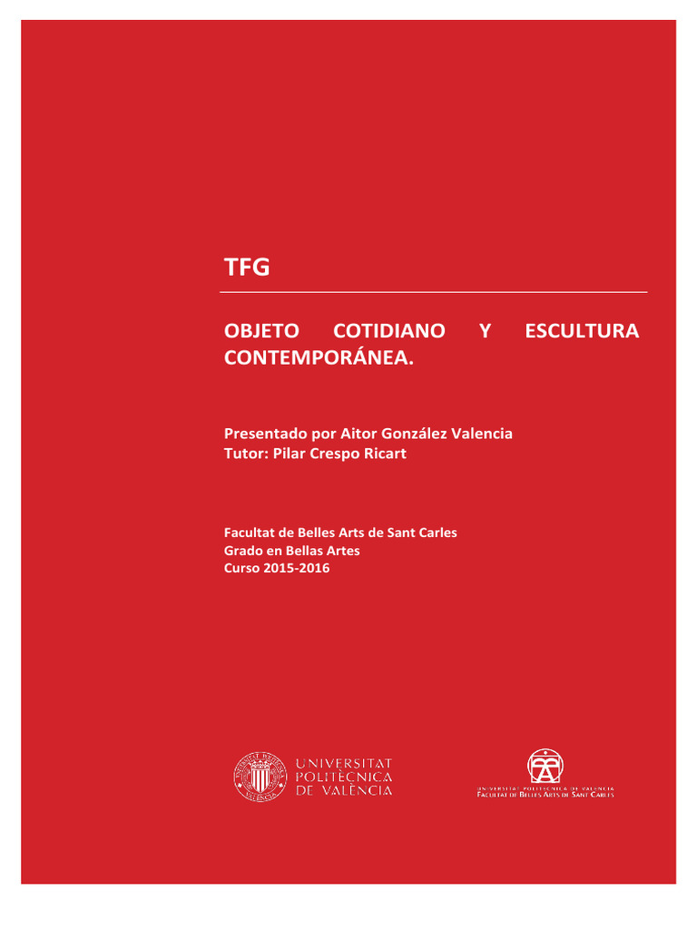GONZÁLEZ - Objeto Cotidiano y Escultura Contemporánea | PDF GONZÁLEZ - Objeto Cotidiano y Escultura Contemporánea | PDF