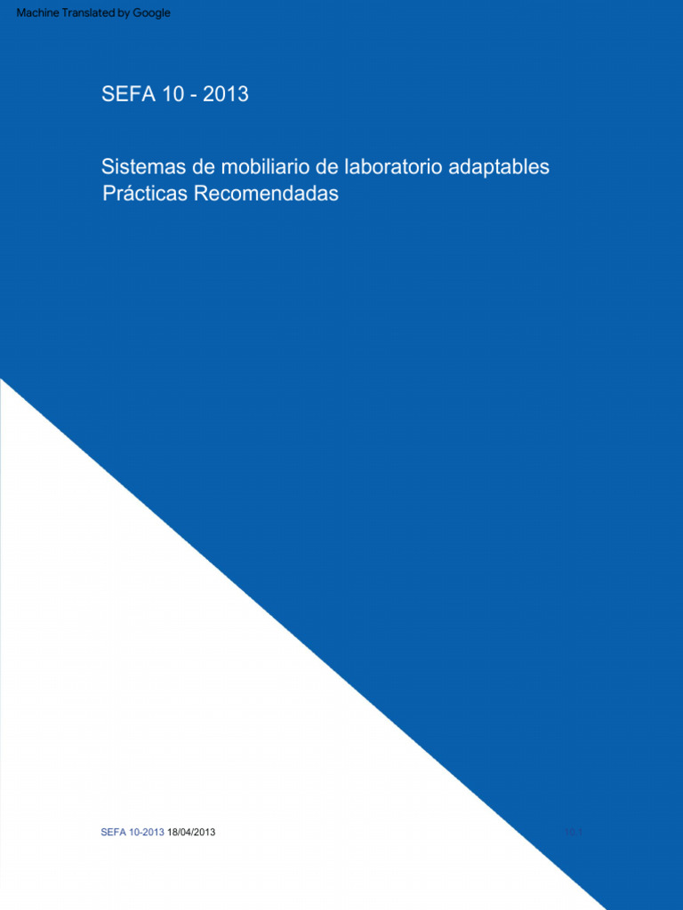 Prácticas Recomendadas SEFA 10-2013 | PDF