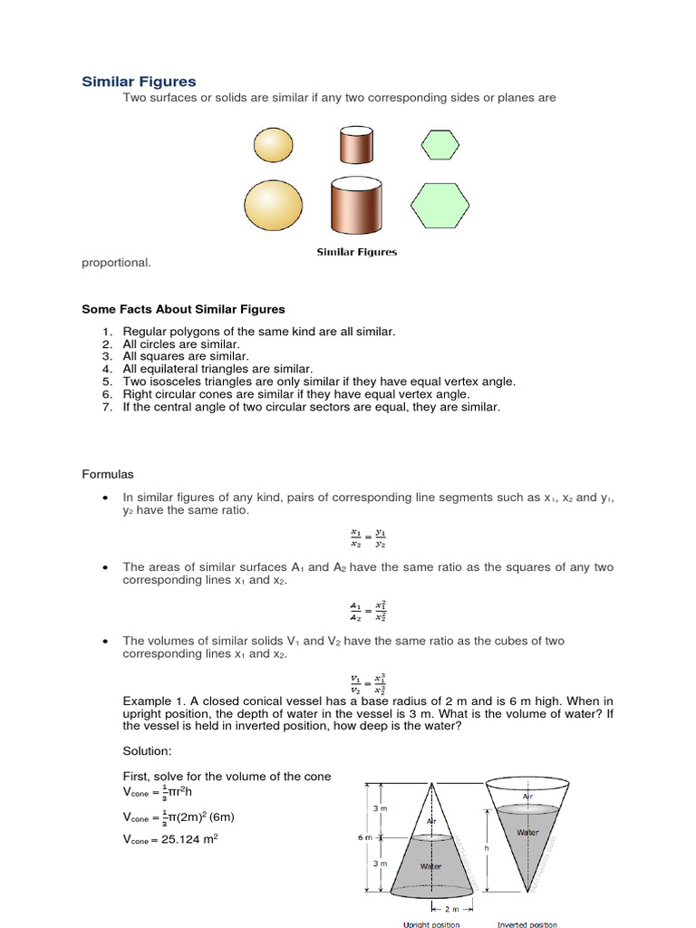 Similar Figures | PDF | Polytopes | Euclidean Plane Geometry