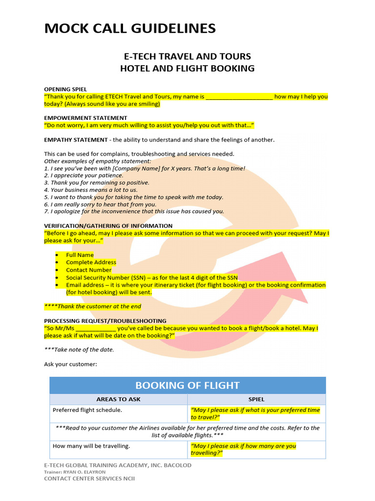 Final Mockcall 2023 Updated | PDF