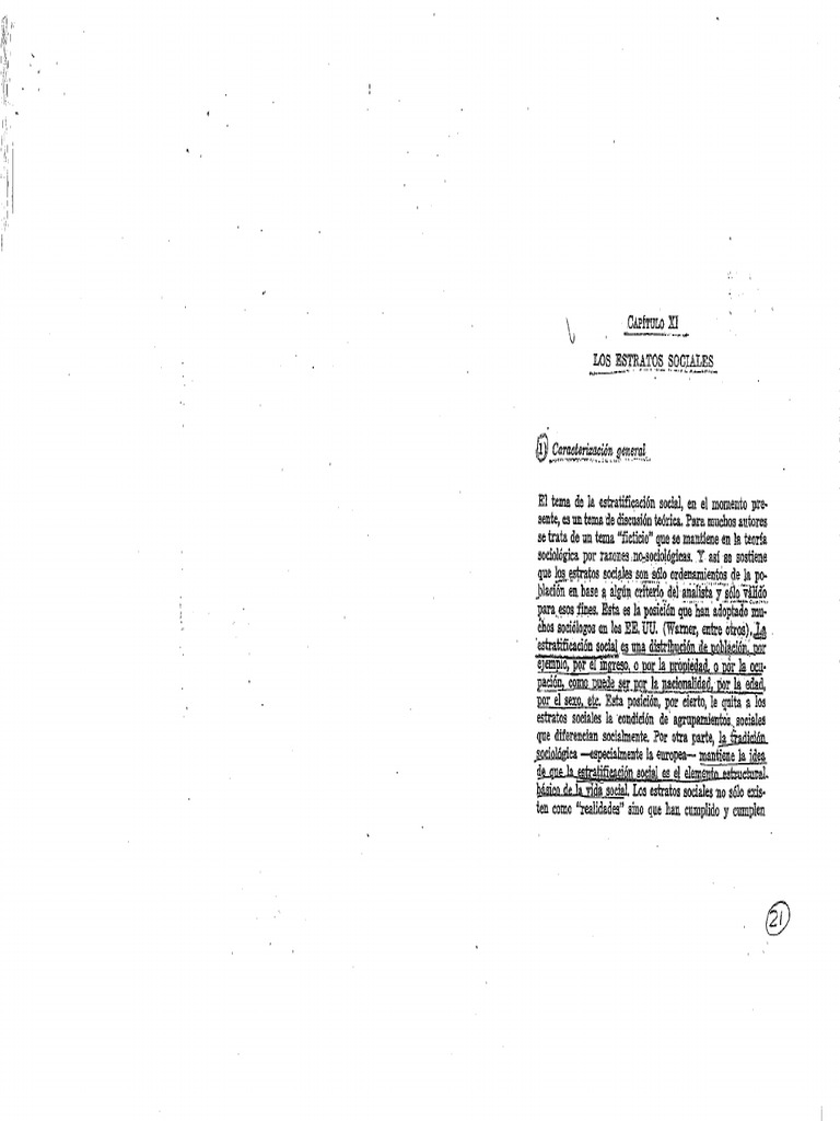 2) Agulla Cap. Xi - Los Estratos Sociales | PDF