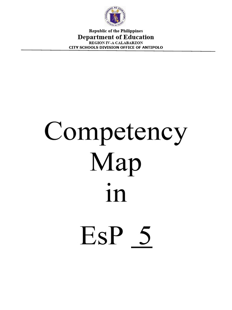 EsP - Grade 5 - Competency Map Template | PDF