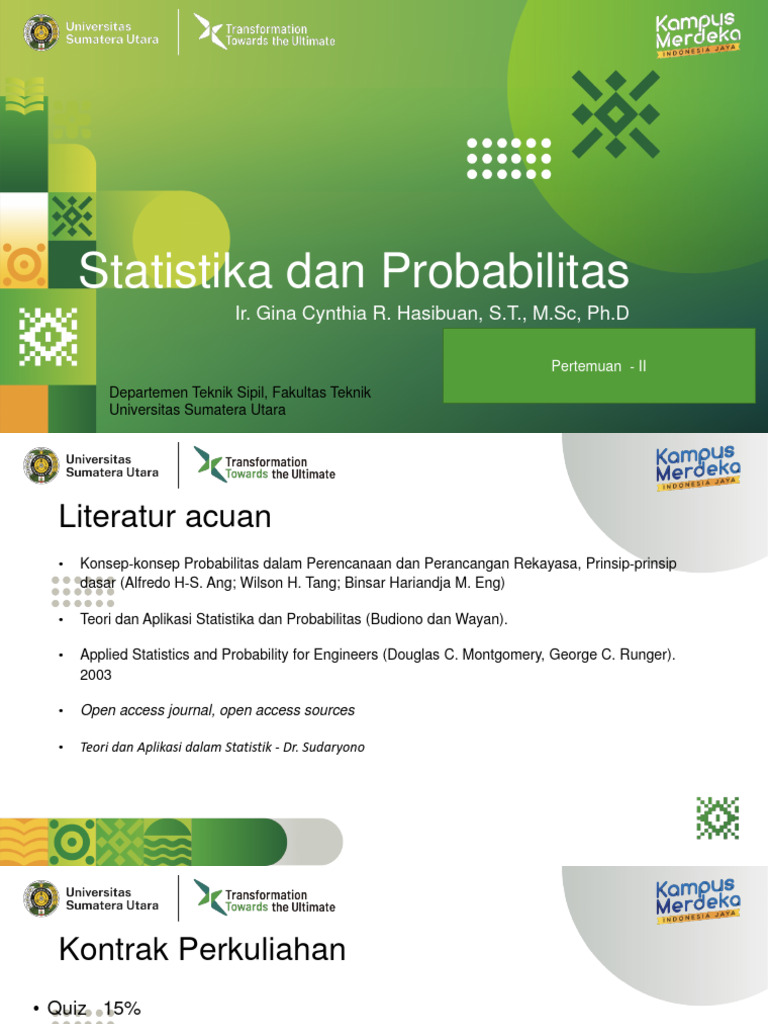Statpro 1 2 | PDF | Metode & Bahan Ajar