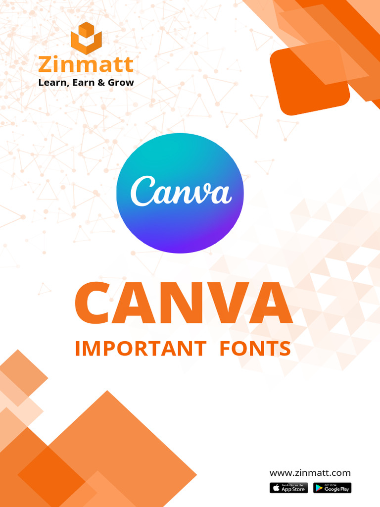 Canva IMPORTANT Fonts | PDF