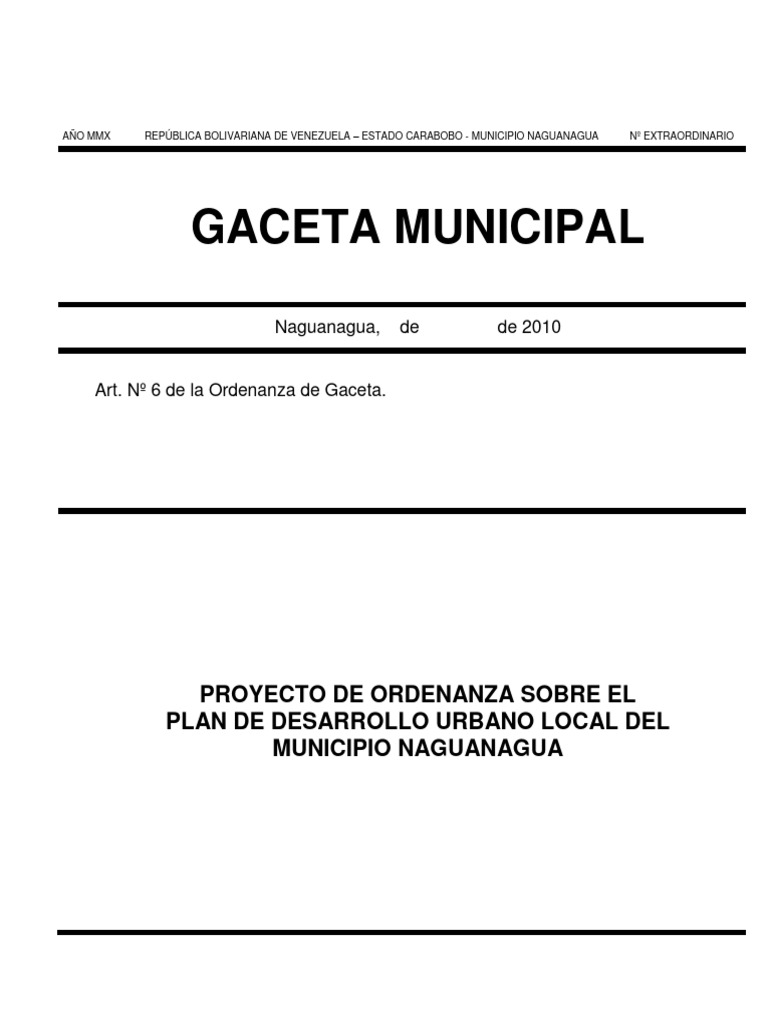 Ordenanza Pdul 2010 Miguel Peña | PDF | Calle | Planificación urbana
