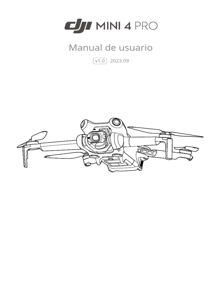 Manual de usuario DJI Mini 4 Pro | PDF | Quitarse | Control remoto