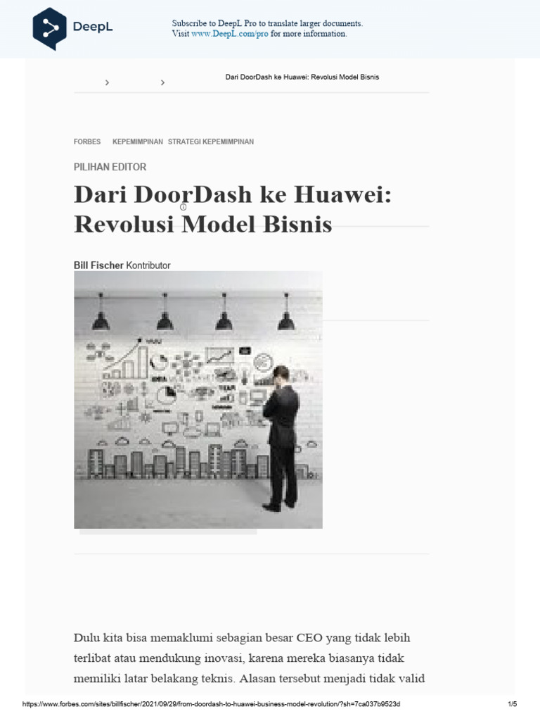 From DoorDash To Huawei - Business Model Revolution Id | PDF
