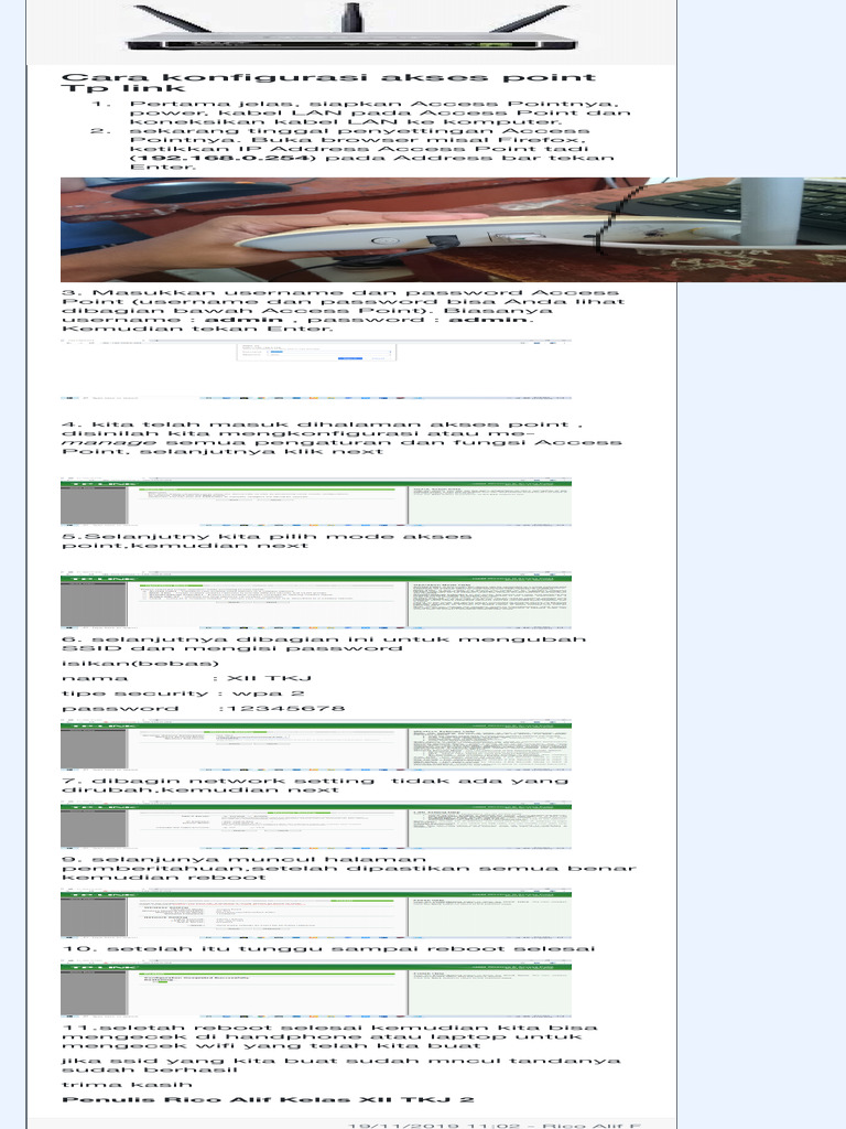 Tampilan Access Point Pdf