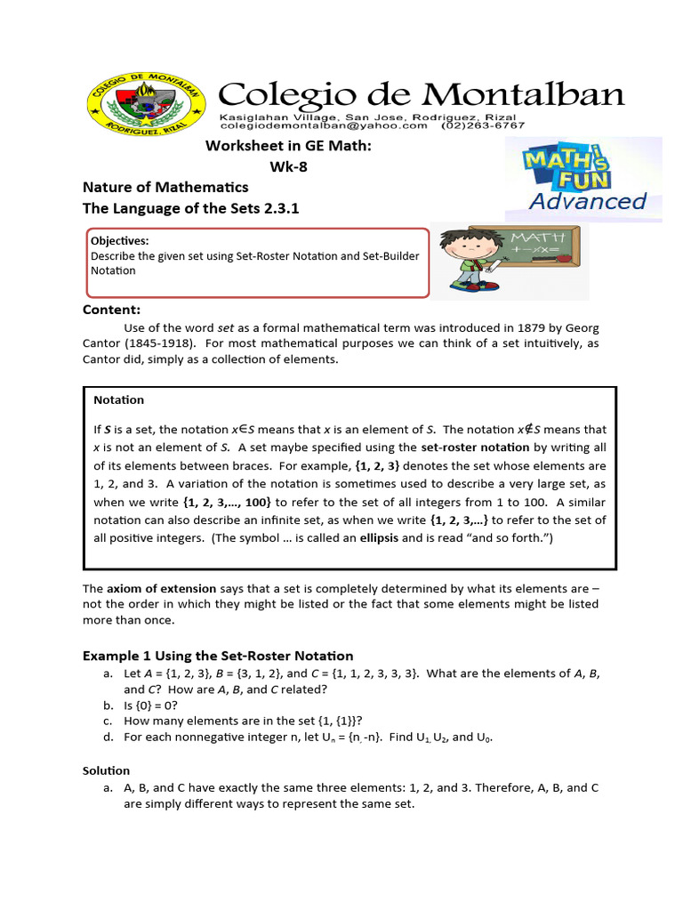Worksheet 8 | PDF