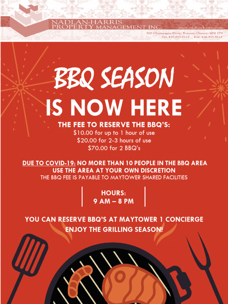 BBQ Season Notice 2020 | PDF