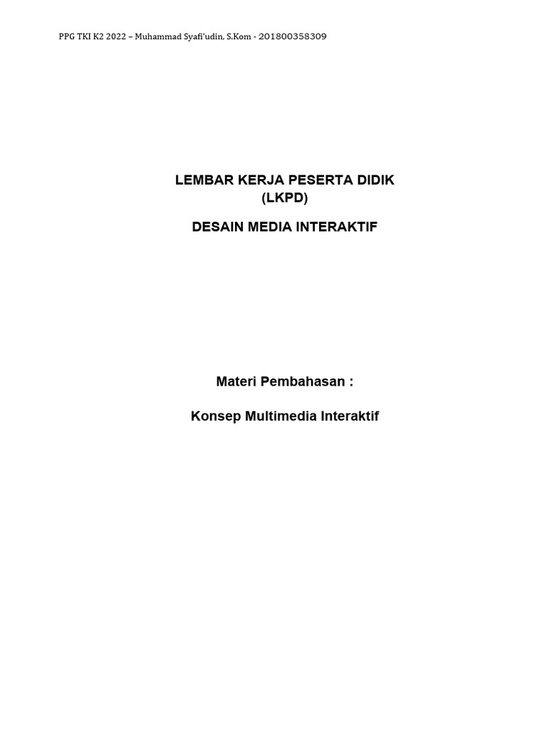 LKPD 1 Konsep Dasar PBL | PDF