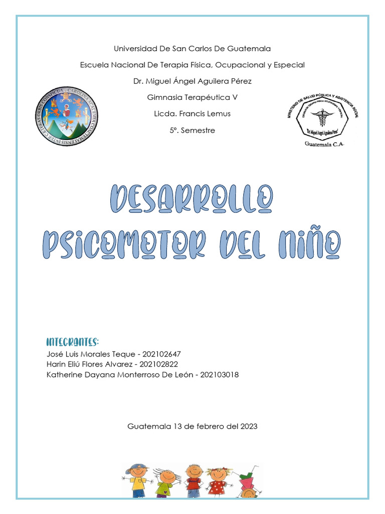 Desarrollo Psicomotor Del Niño | PDF | Relaciones personales, crianza y desarrollo personal
