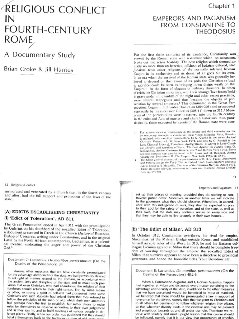 Religious Conflict in The Fourth Century | PDF