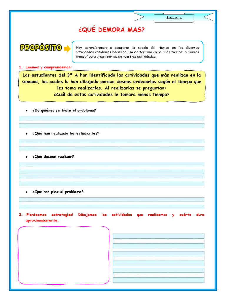 E9 S3 Ficha D4 Que Demora Más | PDF