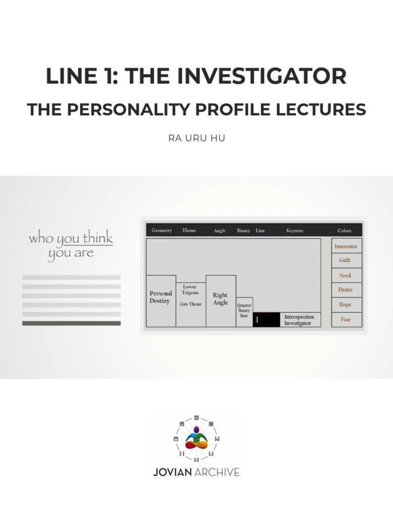 Line 1 - The Investigator Personality by Ra Uru Hu - Sample | PDF ...