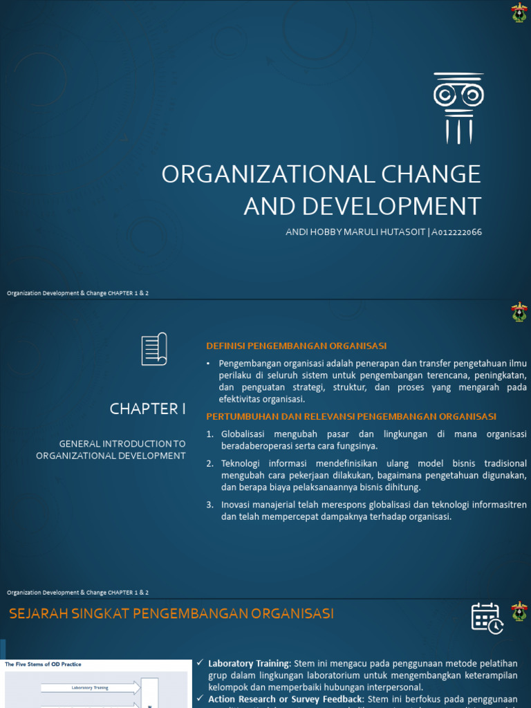 Organizational Change and Development | PDF