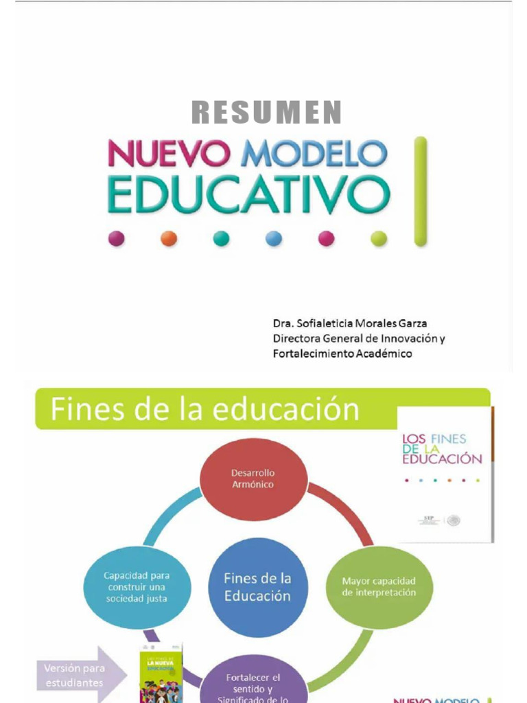 Resumen Nuevo Modelo Educativo | PDF