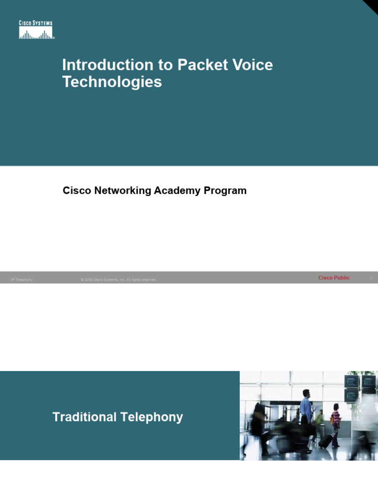 1.intro To Packet Voice Technologies | PDF 1.intro To Packet Voice Technologies | PDF