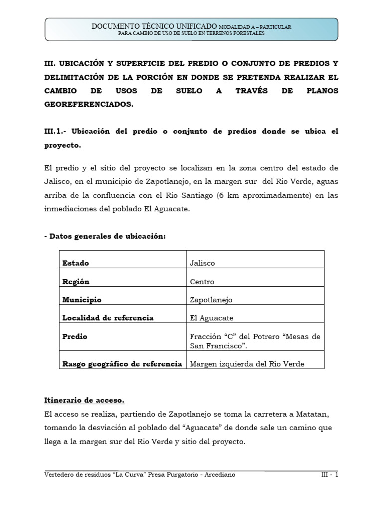 III Ubicación y Superficie Del Predio | Descargar gratis PDF | Ciencias ... III Ubicación y Superficie Del Predio | Descargar gratis PDF | Ciencias ...