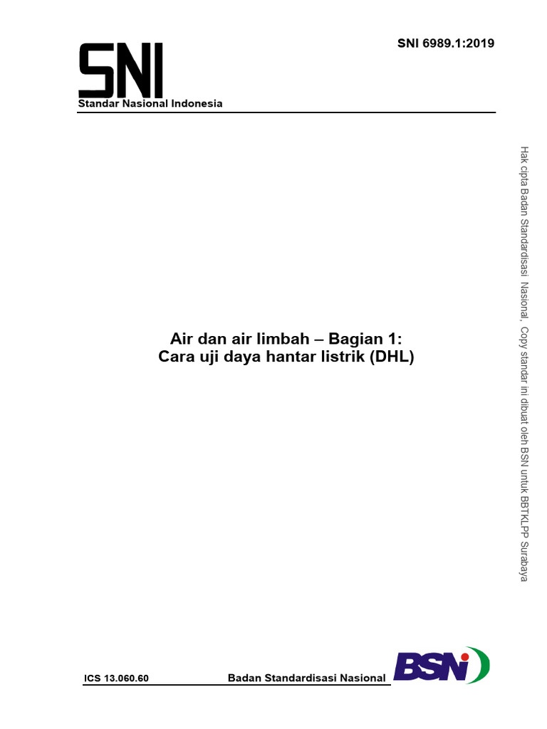 SNI 6989.1-2019 (PDF - Io) DHL - Salin | PDF