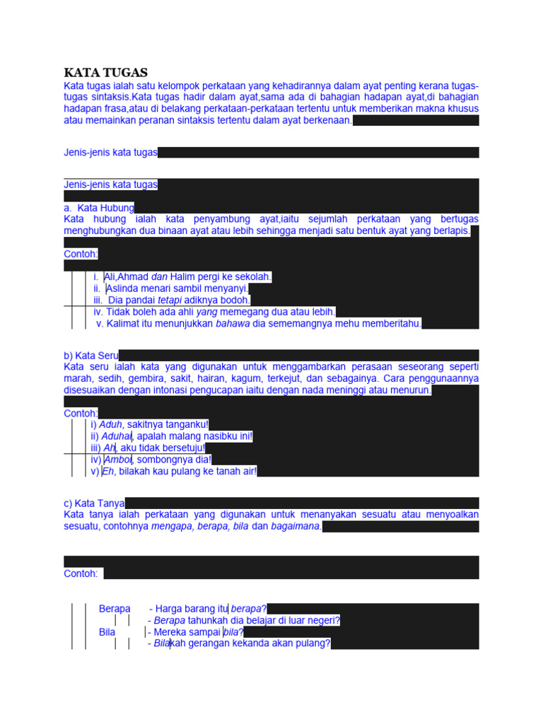 Kata Tugas | PDF