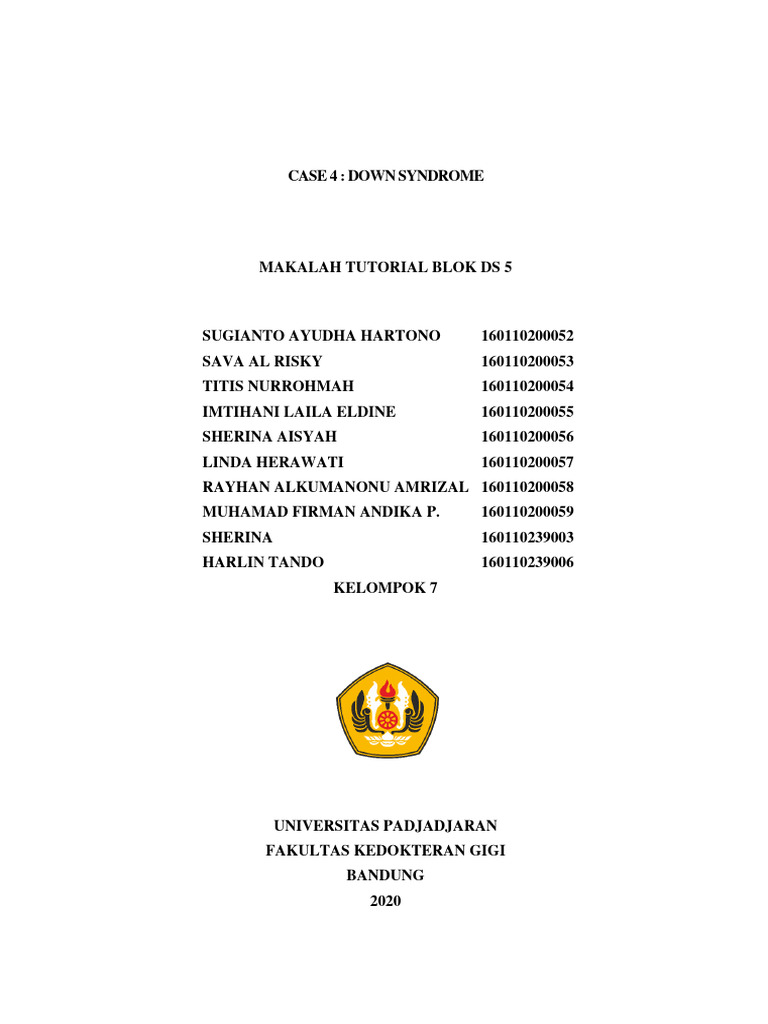 DS 5 CASE 4 - Kelompok Tutor 7 2020 | PDF
