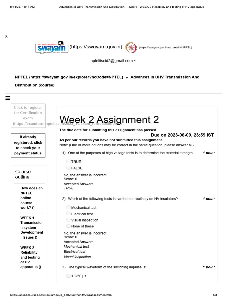Advances in UHV Transmission and Distribution - Unit 4 - WEEK 2 ...